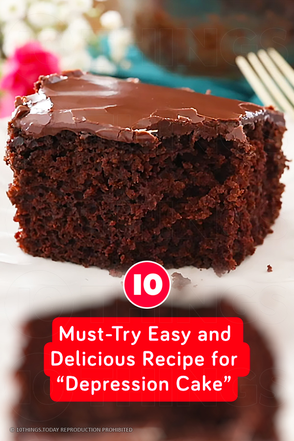 Must-Try Easy and Delicious Recipe for “Depression Cake” – 10 Things To ...